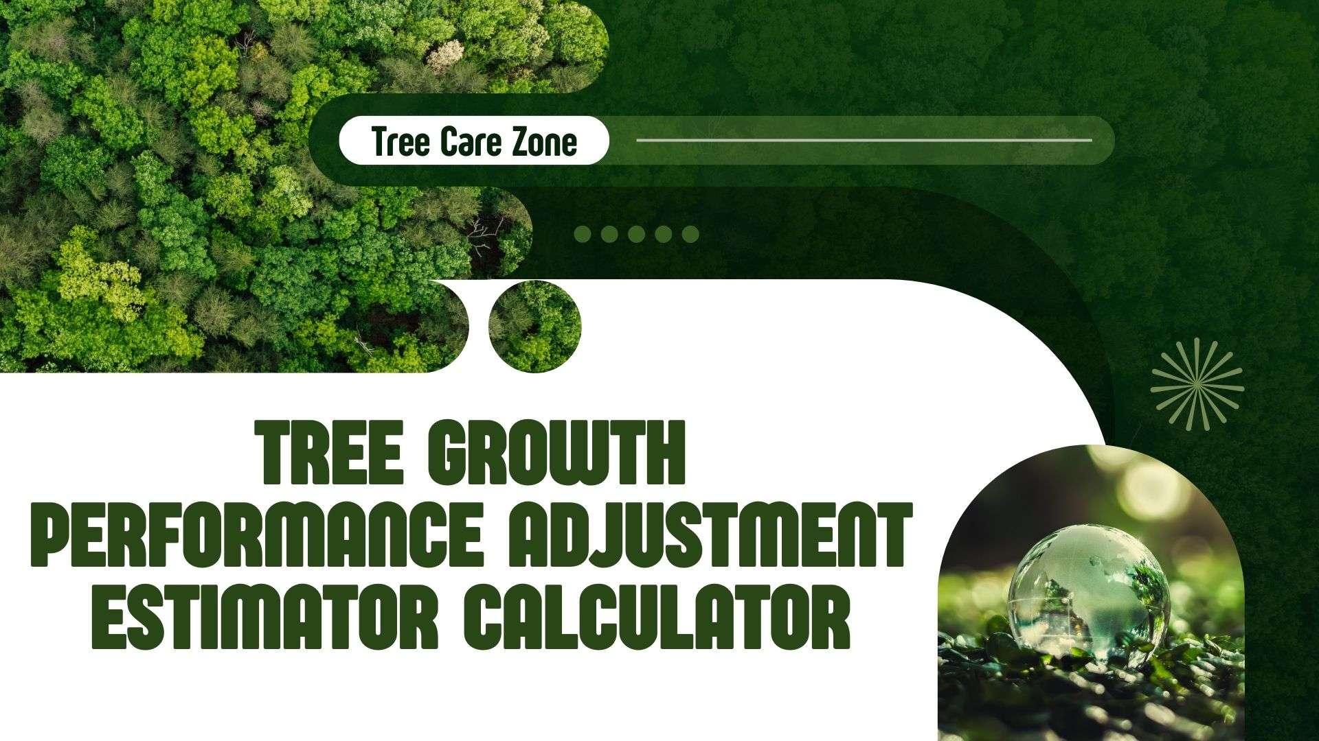 Tree Growth Performance Adjustment Estimator Calculator Guide