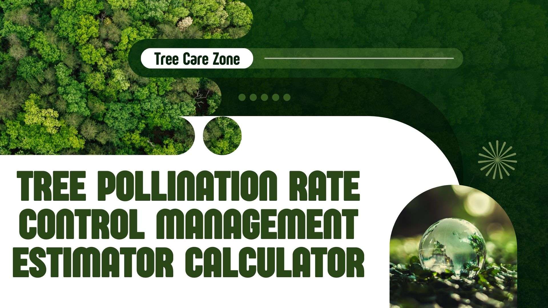 Tree Pollination Rate Control Management Estimator Calculator Aid