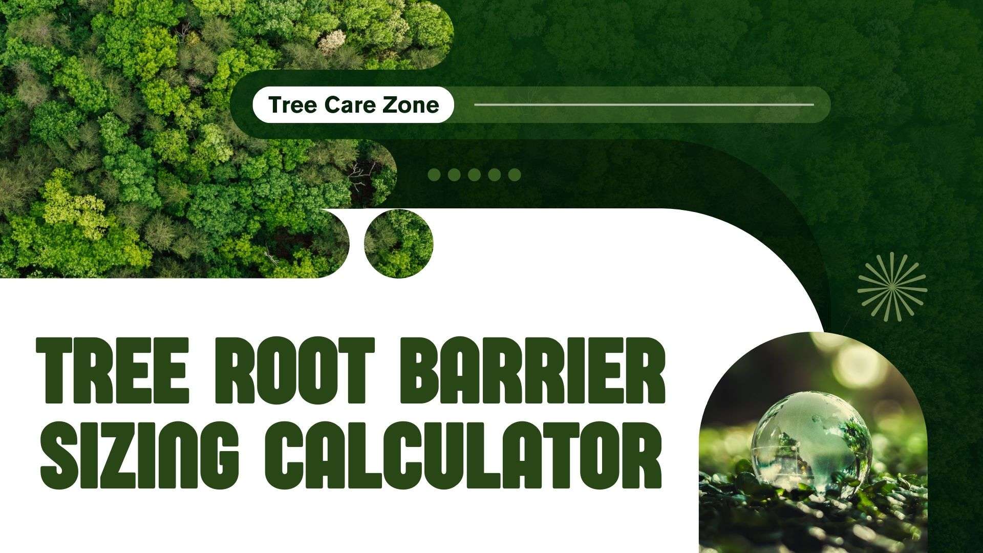 Tree Root Barrier Sizing Calculator for Trees