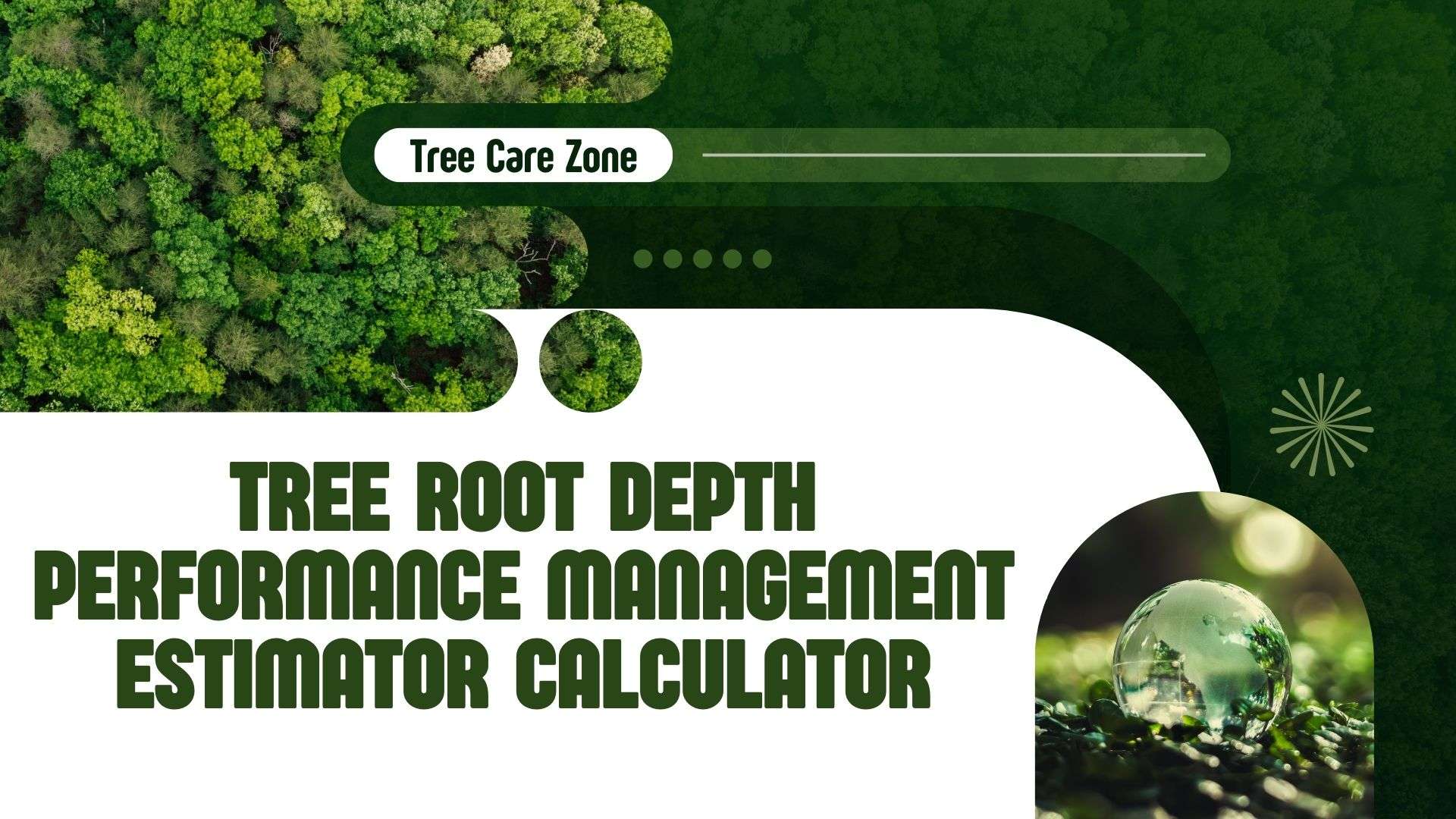 Tree Root Depth Performance Management Estimator Calculator