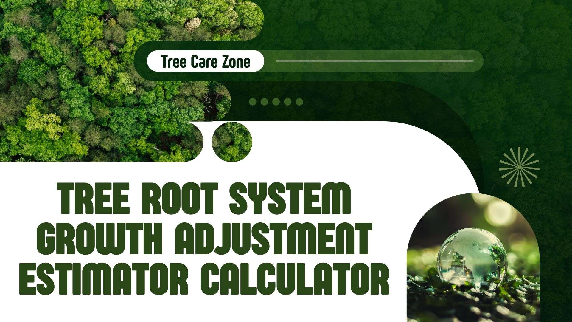 Tree Root System Growth Adjustment Estimator Calculator Tool