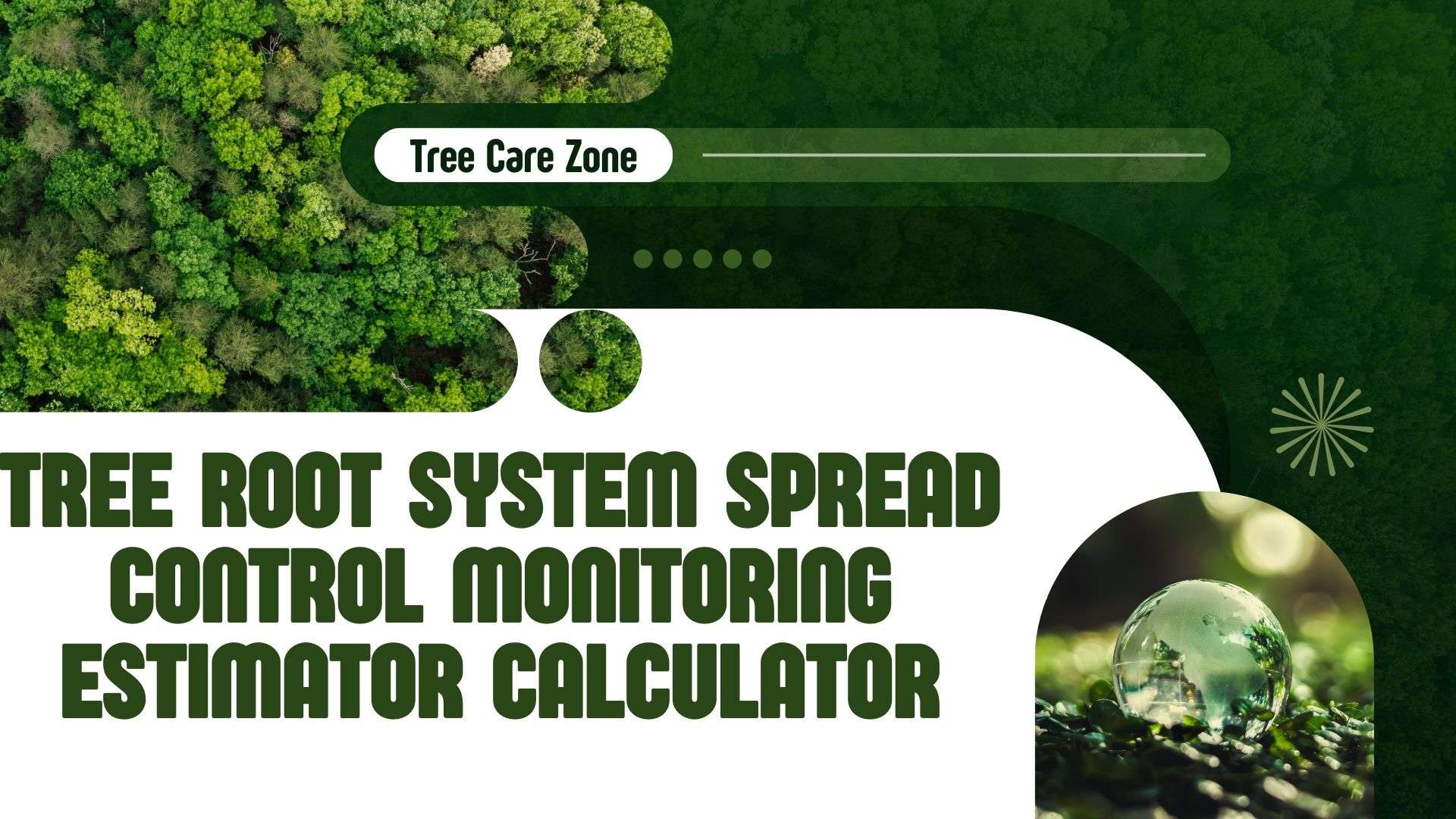 Tree Root System Spread Control Monitoring Estimator Calculator