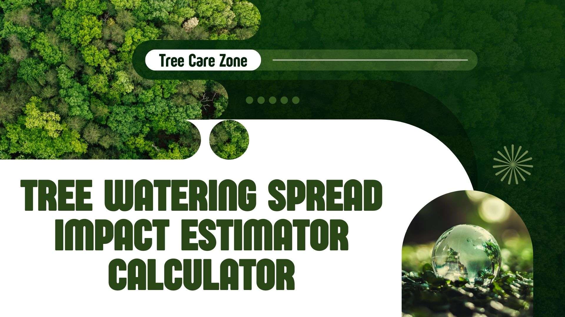 Tree Watering Spread Impact Estimator Calculator Tool