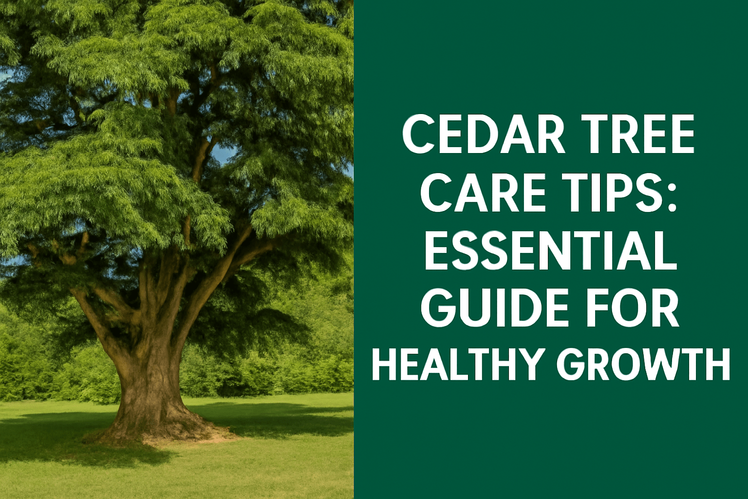 Cedar Tree Care Tips: Essential Guide for Healthy Growth