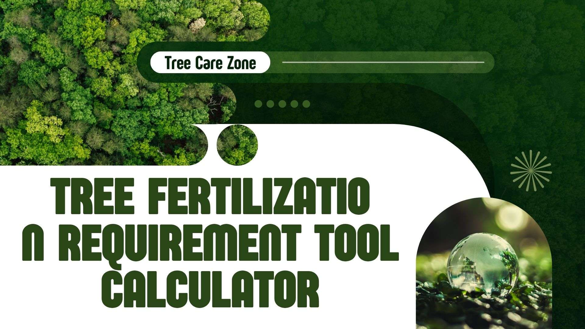 Tree Fertilization Requirement Tool Calculator Guide