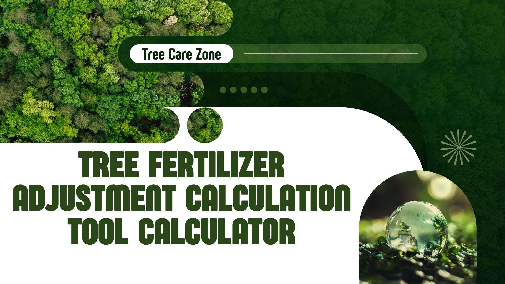 Tree Fertilizer Adjustment Calculation Tool Calculator