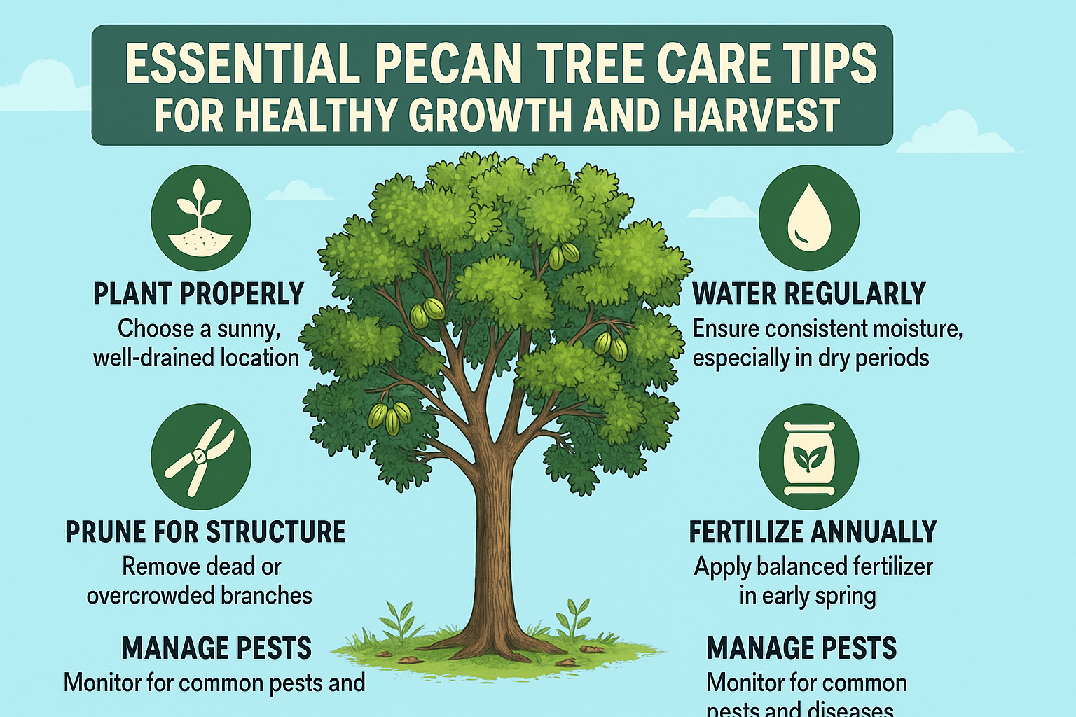 Essential Pecan Tree Care Tips for Healthy Growth and Harvest
