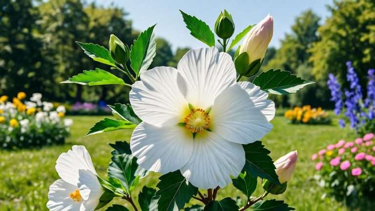 Grow a Stunning White Rose of Sharon Plant: Expert Tips