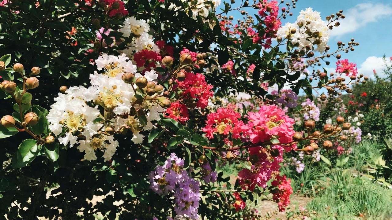 Vibrant Crepe Myrtle Tree Colours: Guide to Shades