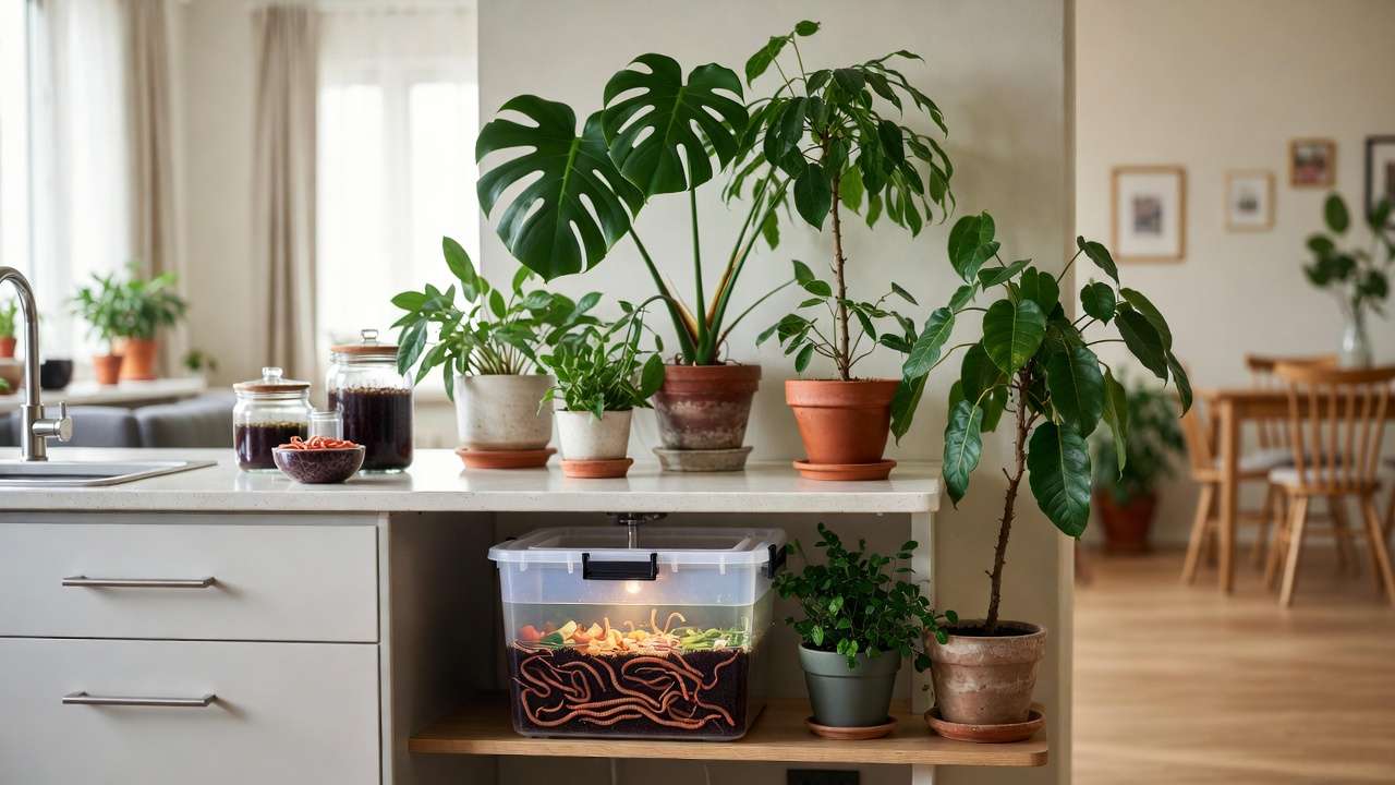 Small-Space Vermicomposting Solutions for Plants