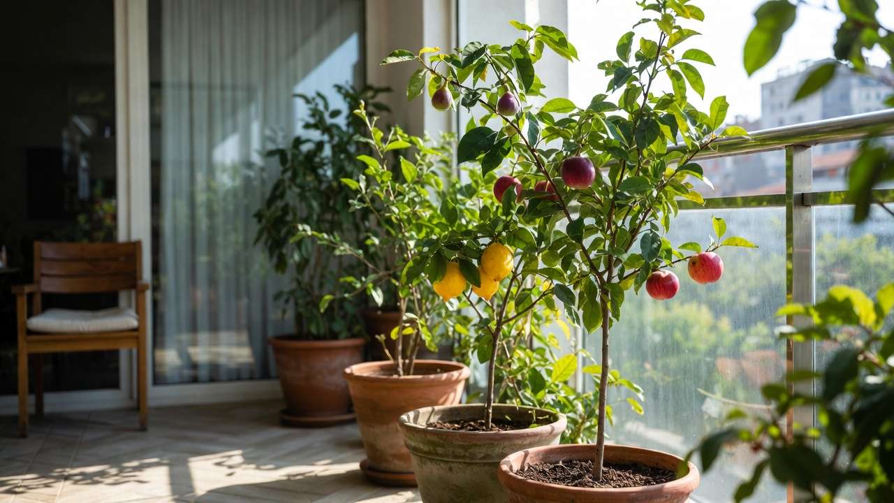 Container-Friendly Dwarf Fruit Trees for Patios & Pots